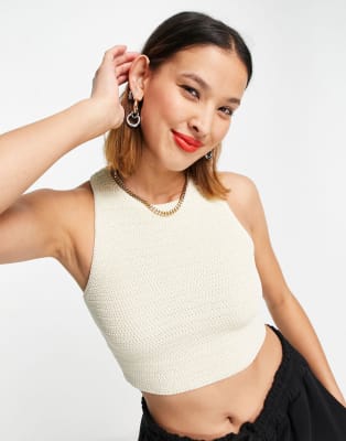 Weekday beach co-ord in cream | ASOS