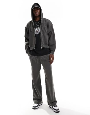 Weekday - Ensemble sweat à capuche et pantalon de jogging - Anthracite ...