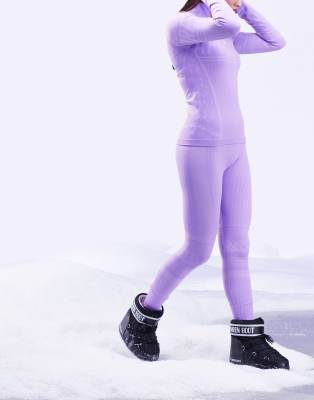 4505 base layer legging in apres ski jacquard in lilac | ASOS