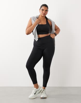 4505 Curve active waist snatching high rise gym legging in black | ASOS