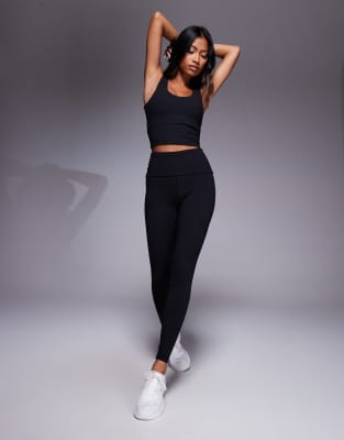 4505 Yoga soft touch co-ord in black | ASOS