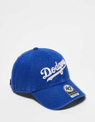 47 Brand - LA Dodgers - Pet met geschreven logo in blauw | ASOS