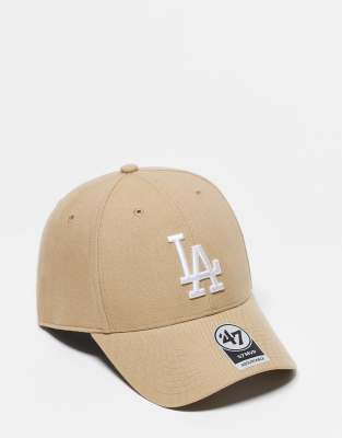 47 Brand Los Angeles Dodgers cap in beige | ASOS