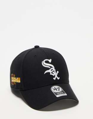 47 Brand MLB Chicago White Sox unisex baseball cap in black | ASOS