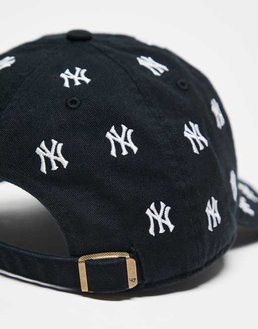 47 Brand NY Yankees confetti clean up cap in black multi | ASOS