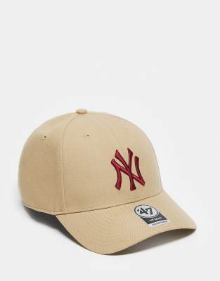 47 Brand NY Yankees mvp cap in beige | ASOS
