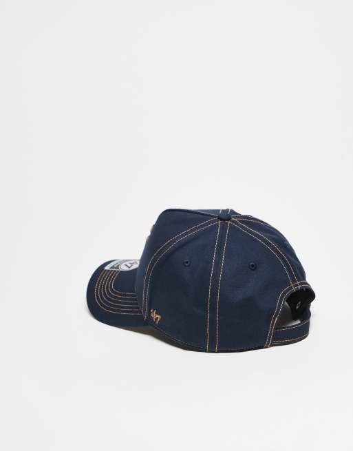47 Brand NY Yankees mvp cap with contrast stitch detail in navy | ASOS