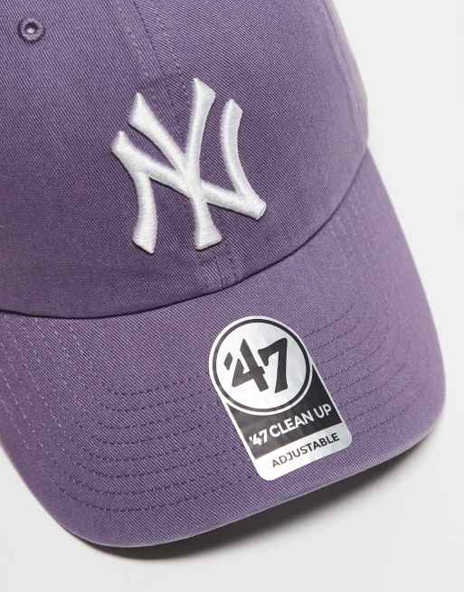 47 Brand NY Yankees washed clean up cap in lilac | ASOS