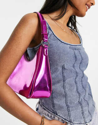 8 Other Reasons crossbody and shoulder bag in metallic pink | ASOS