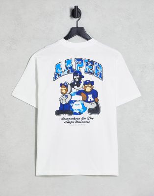 Aape By A Bathing Ape aaper t-shirt in white | ASOS