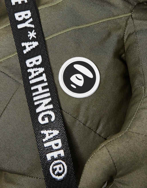 Aape By A Bathing Ape teddy bear back pack in dark khaki | ASOS