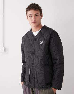AAPE by A BATHING APE x Alpha Industries - Veste matelassée - Noir | ASOS