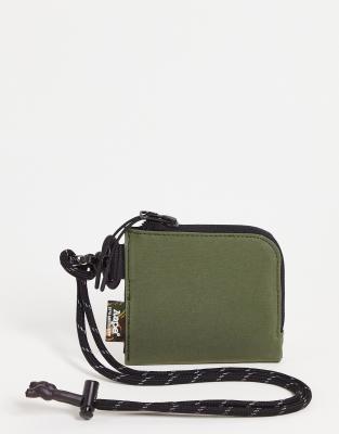 AAPE By A Bathing Ape zipped nylon wallet in khaki | ASOS