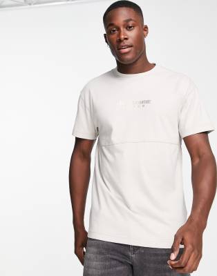 Abercrombie & Fitch cross chest logo t-shirt in dove gray | ASOS