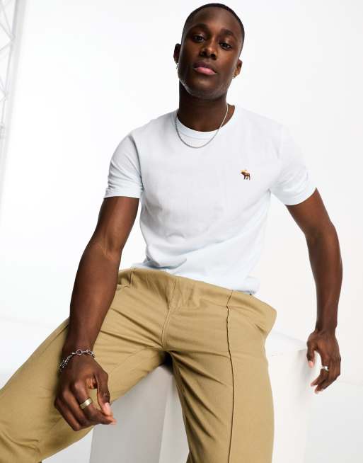 Abercrombie And Fitch T Shirt Avec Logo Emblématique Bleu Clair Asos
