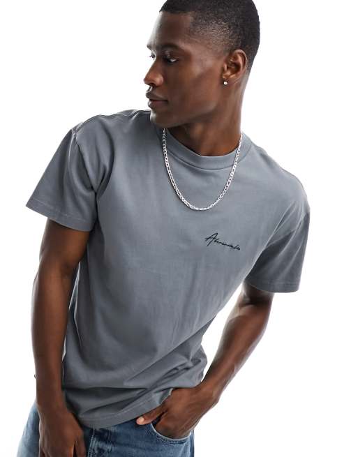 Abercrombie And Fitch T Shirt Décontracté Avec Logo Sur La Poitrine