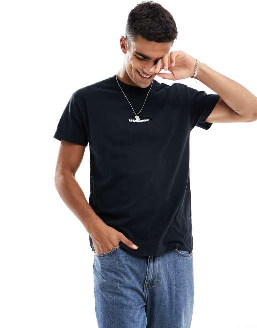 Abercrombie And Fitch T Shirt Oversize Avec Logo Au Dos Et Sur La