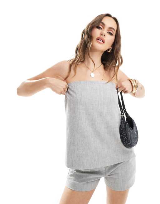 Abercrombie And Fitch Top Densemble à Bretelles Amovibles Gris Asos