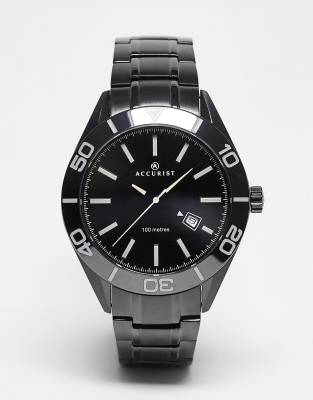 Accurist signature multi dial watch in black | ASOS