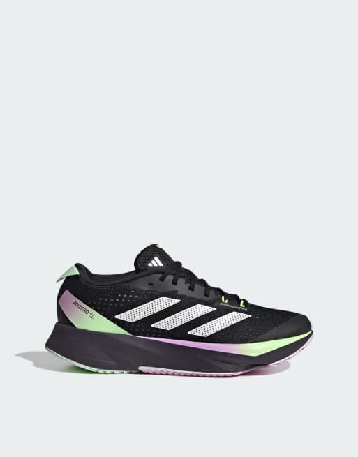 adidas Adizero SLW running trainers in black | ASOS