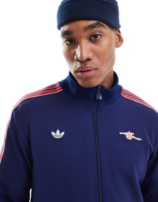 adidas - Football Arsenal Icons - Giacca sportiva blu navy e rossa | ASOS