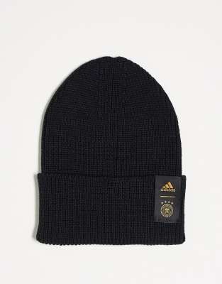 adidas Football Germany World Cup 2022 Lifestyler beanie in black | ASOS
