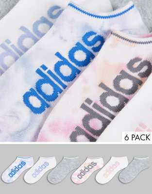 Adidas Originals Adidas Linear Superlite 6-pack No-show Socks In Color ...