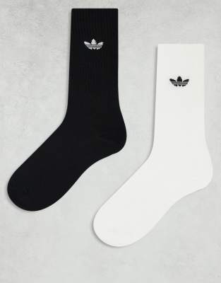 adidas Originals 2 pack Samba socks in white | ASOS