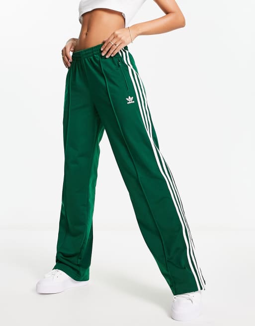 adidas Originals adicolor firebird joggers in dark green | ASOS