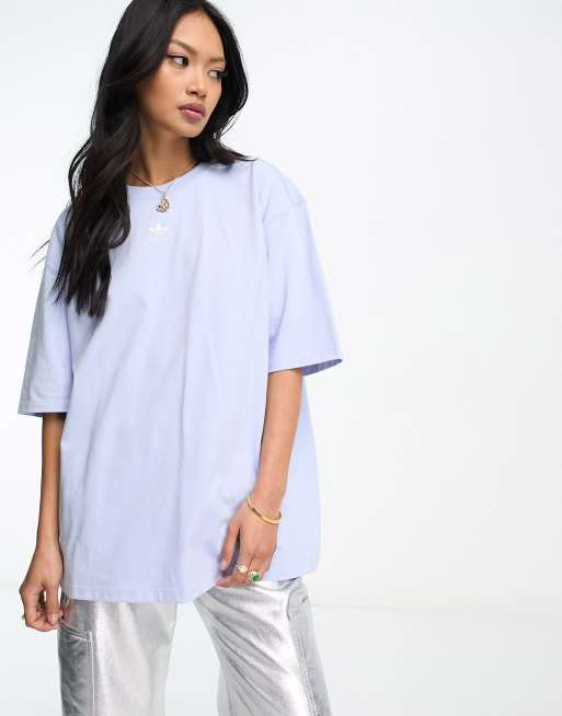 adidas Originals Adicolor front logo t-shirt in light blue | ASOS