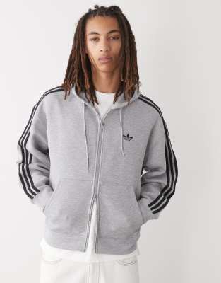adidas Originals - Adicolor - Oversized hoodie in gemêleerd medium ...