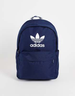 adidas Originals adicolor Trefoil backpack in night indigo | ASOS