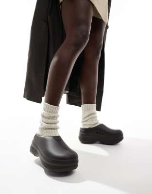 adidas Originals adiFOM Stan clogs in black | ASOS