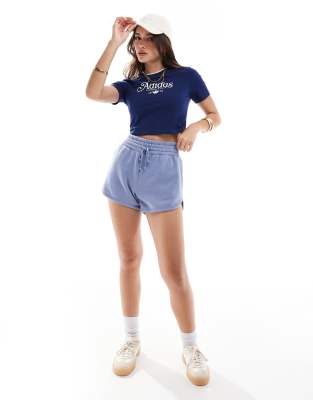 adidas Originals baby tee in navy with logo | ASOS
