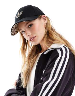 adidas Originals baseball cap in black and leopard print | ASOS