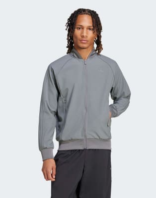 adidas Originals Bonded sst track top in grey four | ASOS