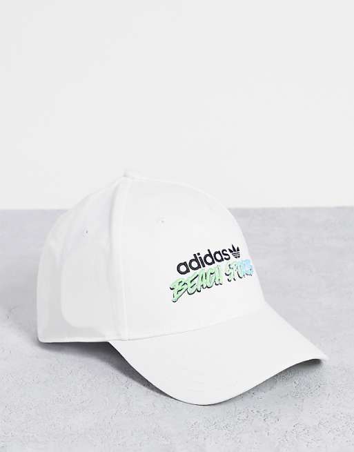 adidas Originals - Cappello con visiera bianco con scritta adidas Originals - Cappello con visiera bianco con scritta