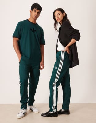 adidas Originals Classic track pants in dark green | ASOS