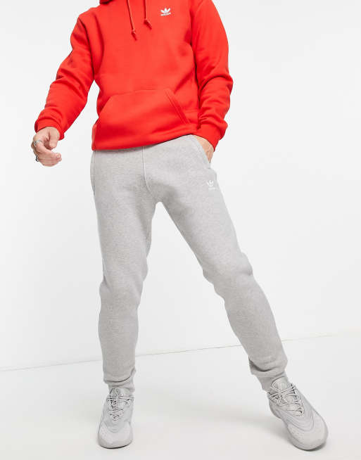 Adidas Originals Essentials Joggers Slim Grigi Con Logo Piccolo Asos