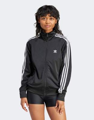 adidas Originals Firebird track top in black | ASOS