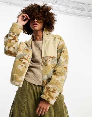 adidas Originals graphics jacket in beige | ASOS
