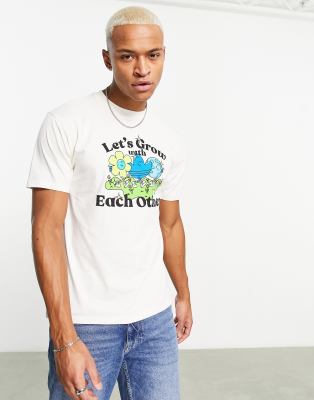 adidas Originals Graphics Let's Grow Together t-shirt in white | ASOS