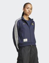 adidas Originals 'adicolor 70s' blouson track top in green adidas Originals 'adicolor 70s' blouson track top in green