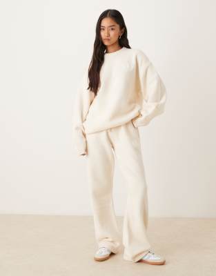 adidas Originals knitted jumper & trackies set in cream | ASOS
