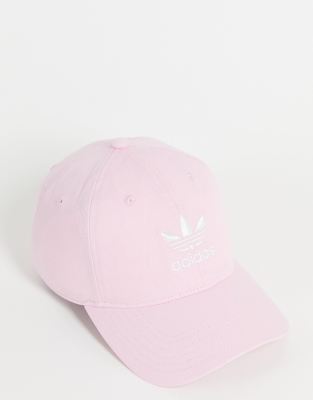 adidas Originals logo cap in light pink | ASOS