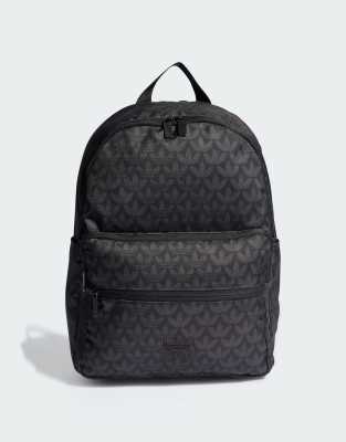 adidas Originals monogram backpack in black | ASOS