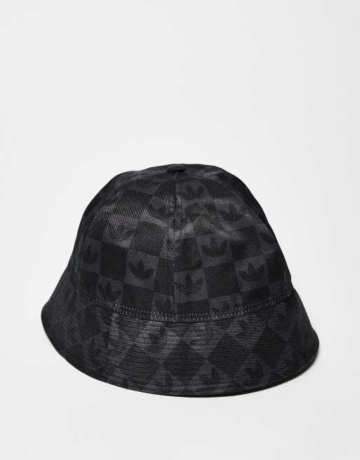 adidas Originals monogram bucket hat in black | ASOS