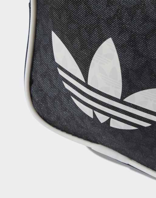 adidas Originals Monogram small bag in black / cloud white | ASOS