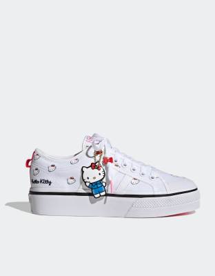 adidas Originals Nizza Hello Kitty platform trainers in white | ASOS