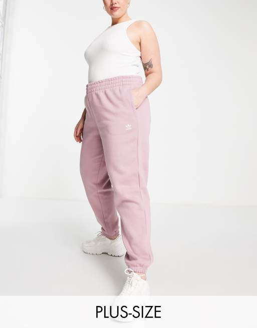 adidas Originals Plus essentials trackies in mauve | ASOS